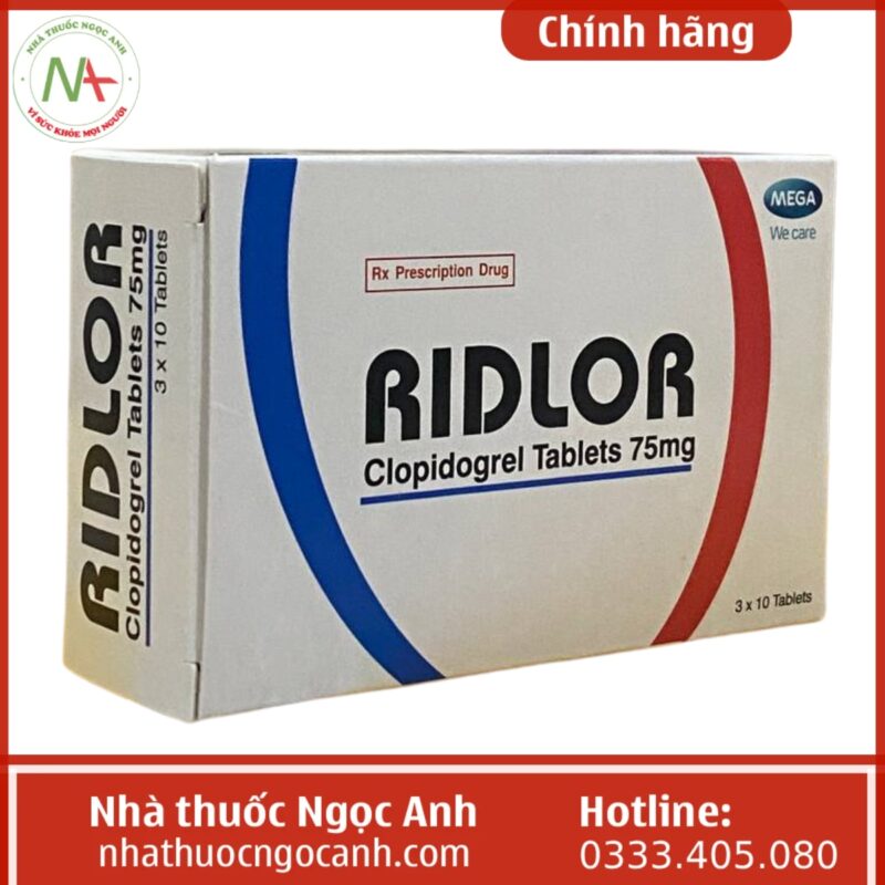 Thuốc Ridlor 75mg là thuốc gì, có tác dụng gì, mua ở đâu, giá bao nhiêu?