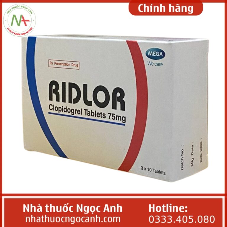 Thuốc Ridlor 75mg là thuốc gì, có tác dụng gì, mua ở đâu, giá bao nhiêu?
