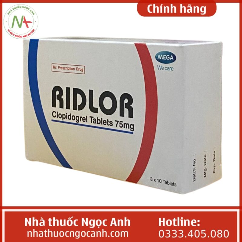 Thuốc Ridlor 75mg là thuốc gì, có tác dụng gì, mua ở đâu, giá bao nhiêu?