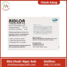 Thuốc Ridlor 75mg có tác dụng gì, mua ở đâu, giá bao nhiêu?