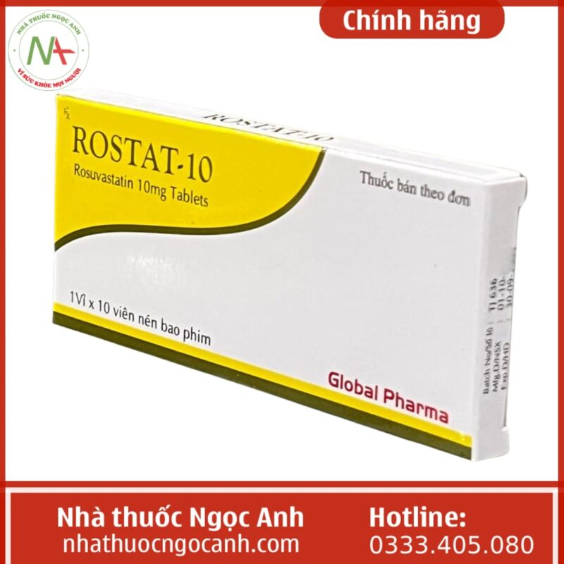 Thuốc Rostat-10 Global Pharma là thuốc gì, mua ở đâu, giá bao nhiêu?