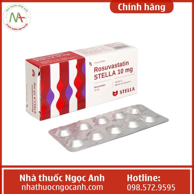 Thuốc Rosuvastatin Stella 10mg uống khi nào giá bao nhiêu, mua ở đâu?