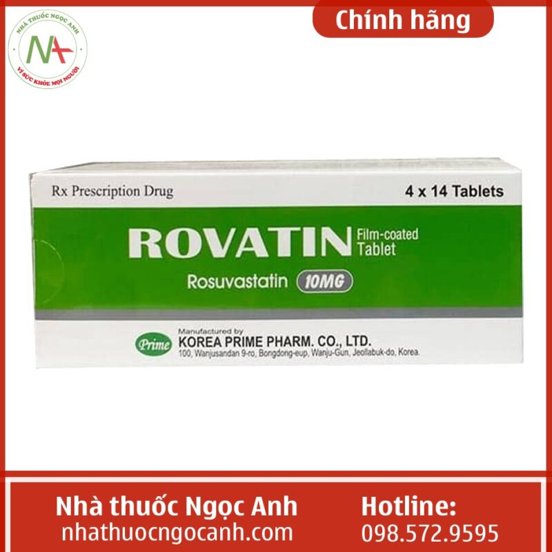 Thuốc Rovatin Film-coated Tablet 10mg mua ở đâu, giá bao nhiêu?