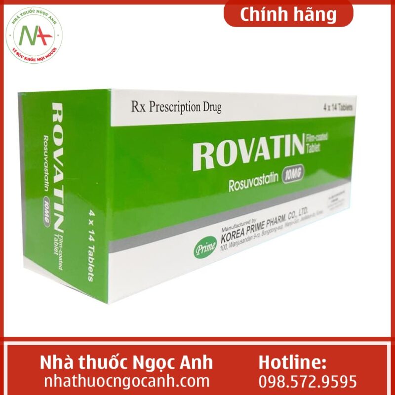 Thuốc Rovatin Film-coated Tablet 10mg mua ở đâu, giá bao nhiêu?