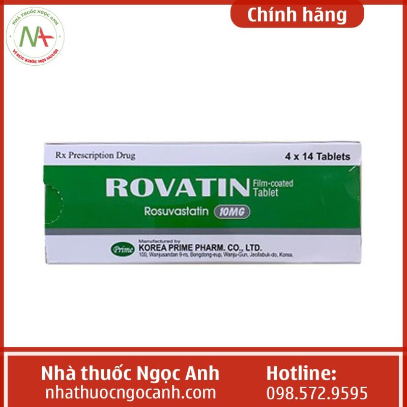 Thuốc Rovatin Film-coated Tablet 10mg mua ở đâu, giá bao nhiêu?