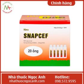 Thuốc Siro Snapcef 10ml có tác dụng gì, mua ở đâu, giá bao nhiêu