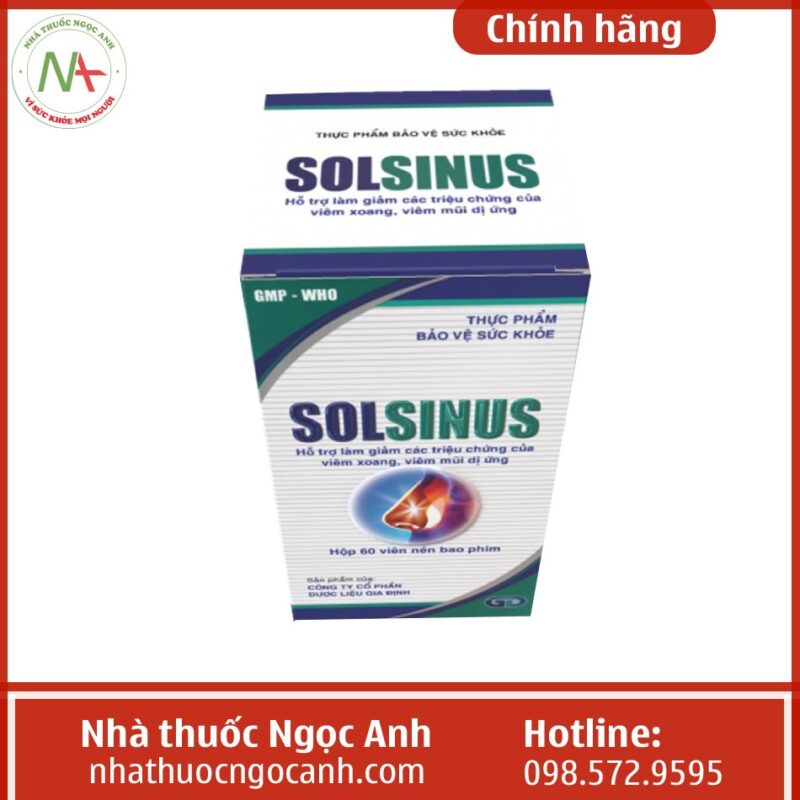 Thuốc Solsinus là thuốc gì, tác dụng gì, mua ở đâu, giá bao nhiêu?