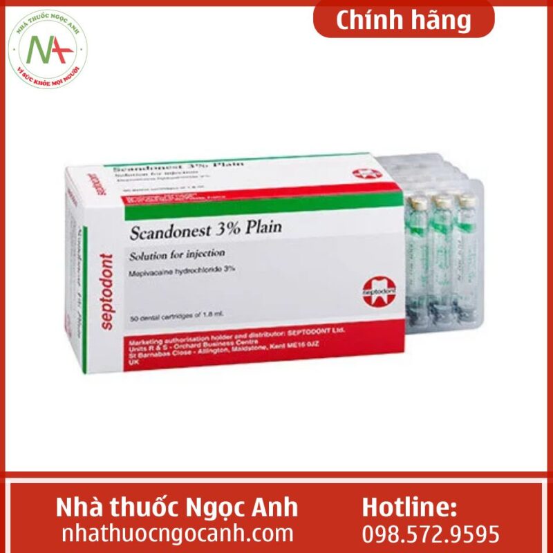 Thuốc Scandonest 3% Plain là thuốc gì? Giá bao nhiêu? Mua ở đâu?