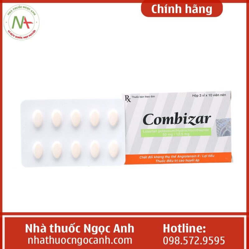 Thuốc Combizar 50mg/12.5mg có tác dụng gì, giá bao nhiêu, mua ở đâu