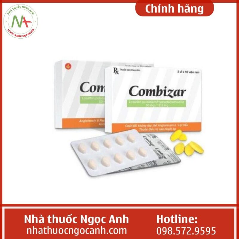Thuốc Combizar 50mg/12.5mg có tác dụng gì, giá bao nhiêu, mua ở đâu