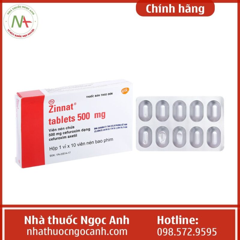 Thuốc Zinnat tablets 500mg là thuốc gì, giá bao nhiêu, mua ở đâu?