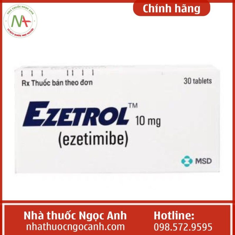 Thuốc Ezetrol 100mg có tác dụng gì, giá bao nhiêu, mua ở đâu?