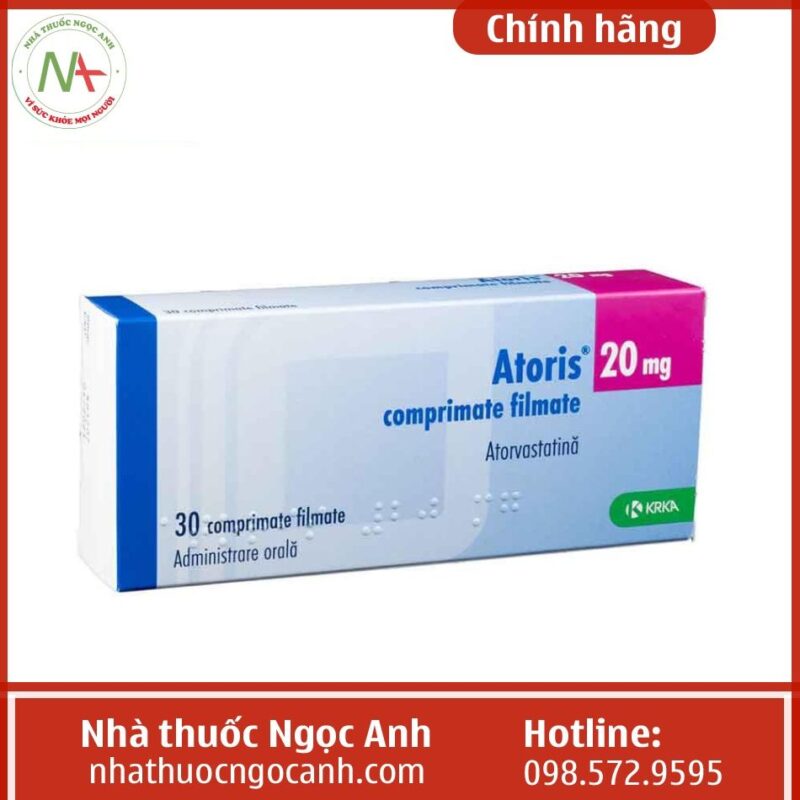 Thuốc Atoris 20mg là thuốc gì, có tác dụng gì, giá bao nhiêu, mua ở đâu