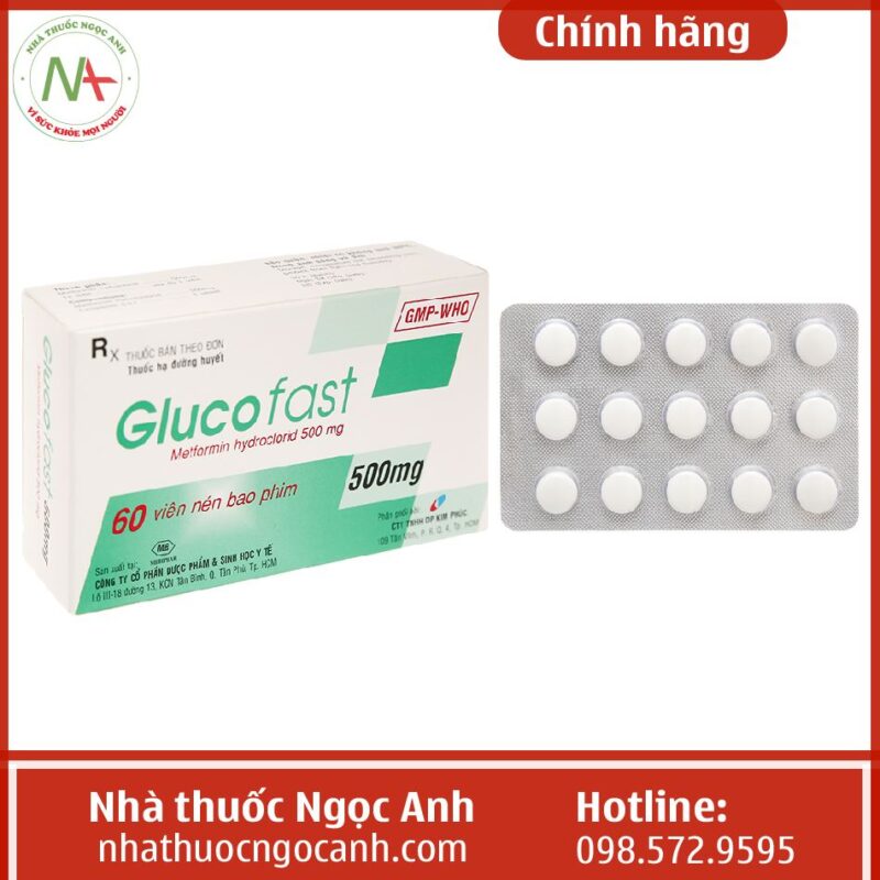 Thuốc Glucofast 500mg là thuốc gì, giá bao nhiêu, mua ở đâu?