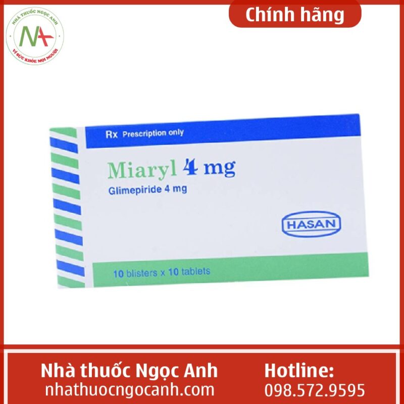 Thuốc Miaryl 4mg là thuốc gì, có tác dụng gì, giá bao nhiêu, mua ở đâu?