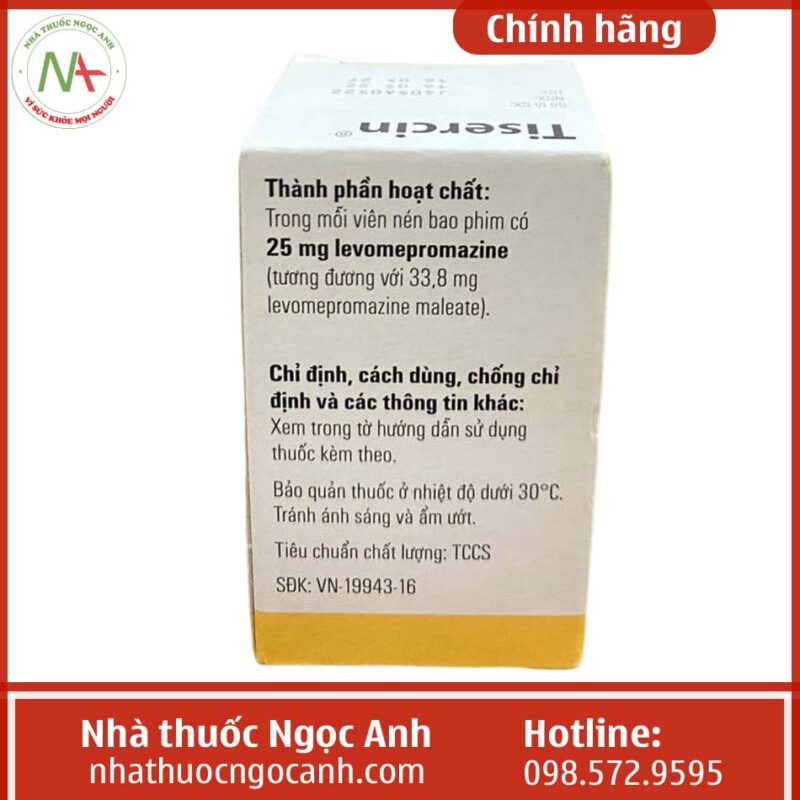 Thuốc Tisercin 25mg là thuốc gì, có tác dụng gì, mua ở đâu, giá bao nhiêu?