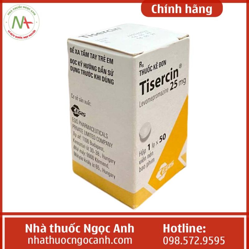 Thuốc Tisercin 25mg là thuốc gì, có tác dụng gì, mua ở đâu, giá bao nhiêu?