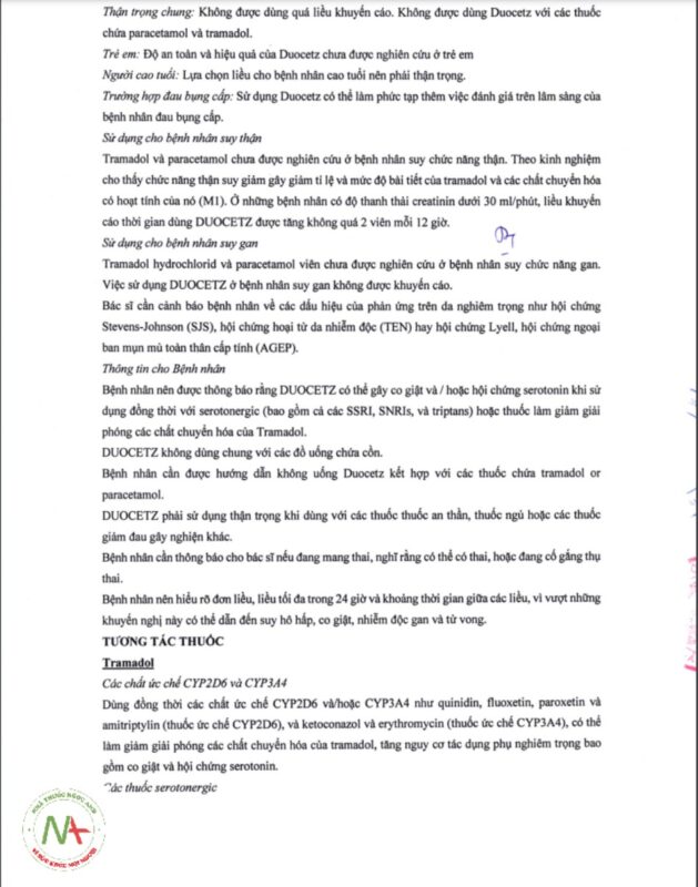 Thuốc Duocetz là thuốc gì, tác dụng gì, mua ở đâu, giá bao nhiêu?