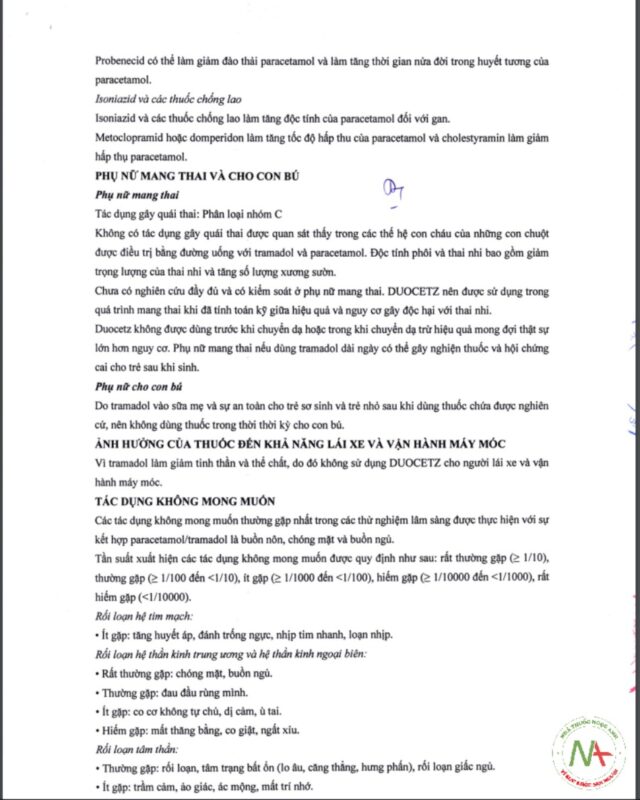Thuốc Duocetz là thuốc gì, tác dụng gì, mua ở đâu, giá bao nhiêu?