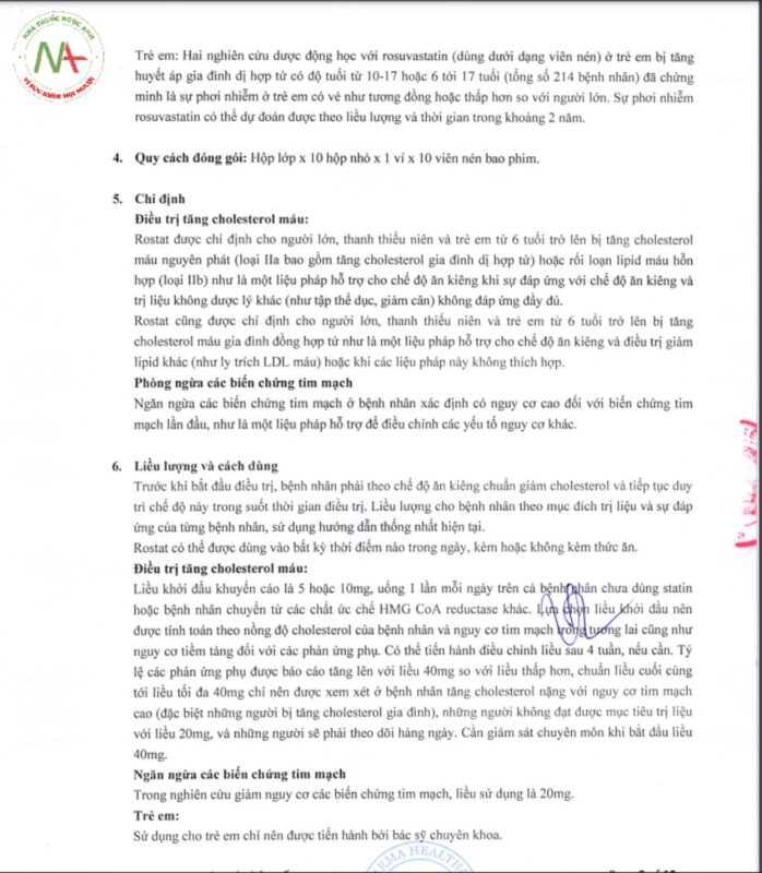 Thuốc Rostat-10 Global Pharma là thuốc gì, mua ở đâu, giá bao nhiêu?