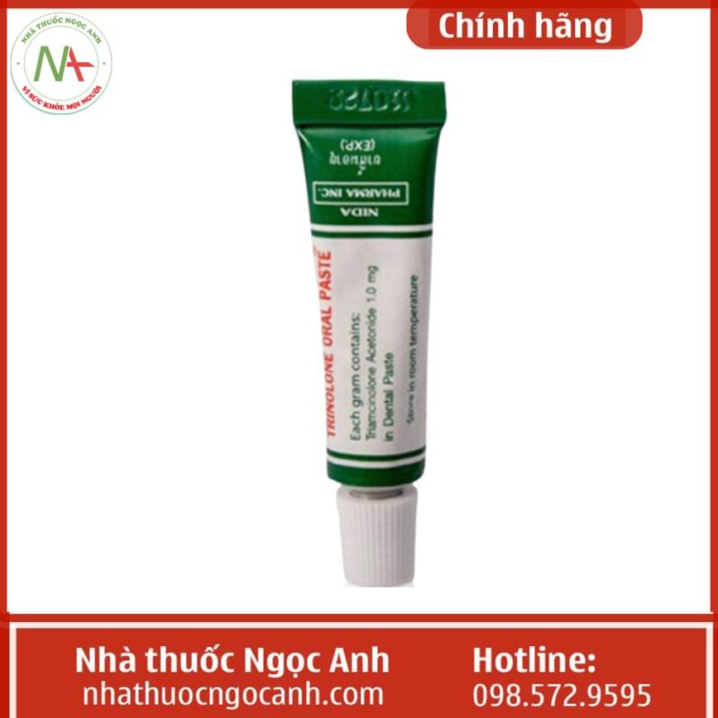 Thuốc nhiệt miệng Trinolone oral paste Thái Lan giá bao nhiêu, mua ở đâu?