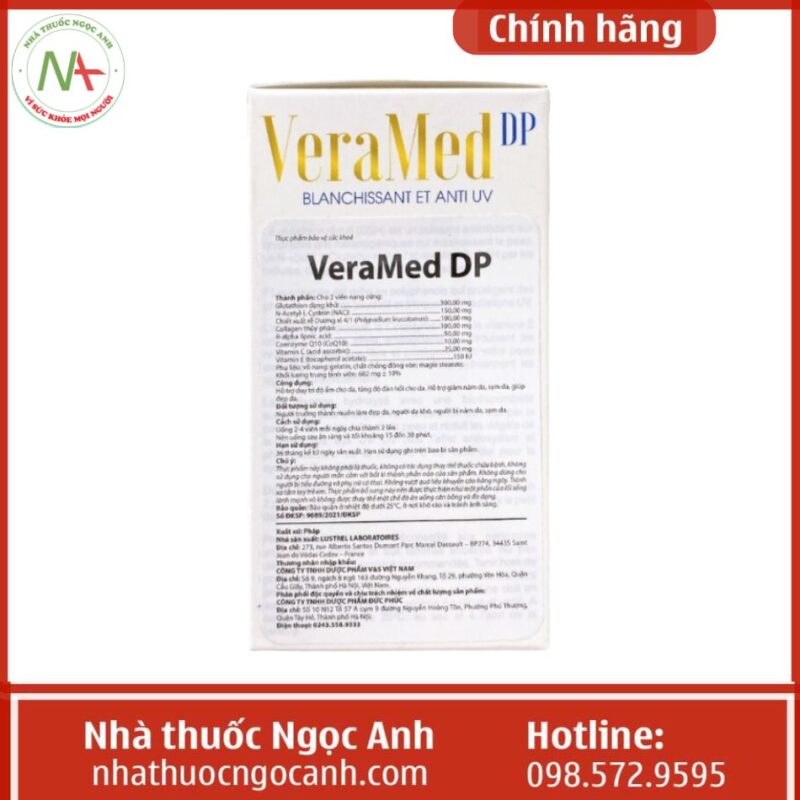 Thuốc VeraMed DP có tác dụng gì, giá bao nhiêu, mua ở đâu?