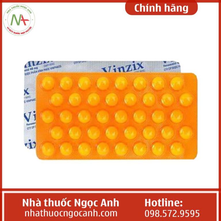 Thuốc Vinzix 40mg là thuốc gì, tác dụng gì, giá bao nhiêu, mua ở đâu?