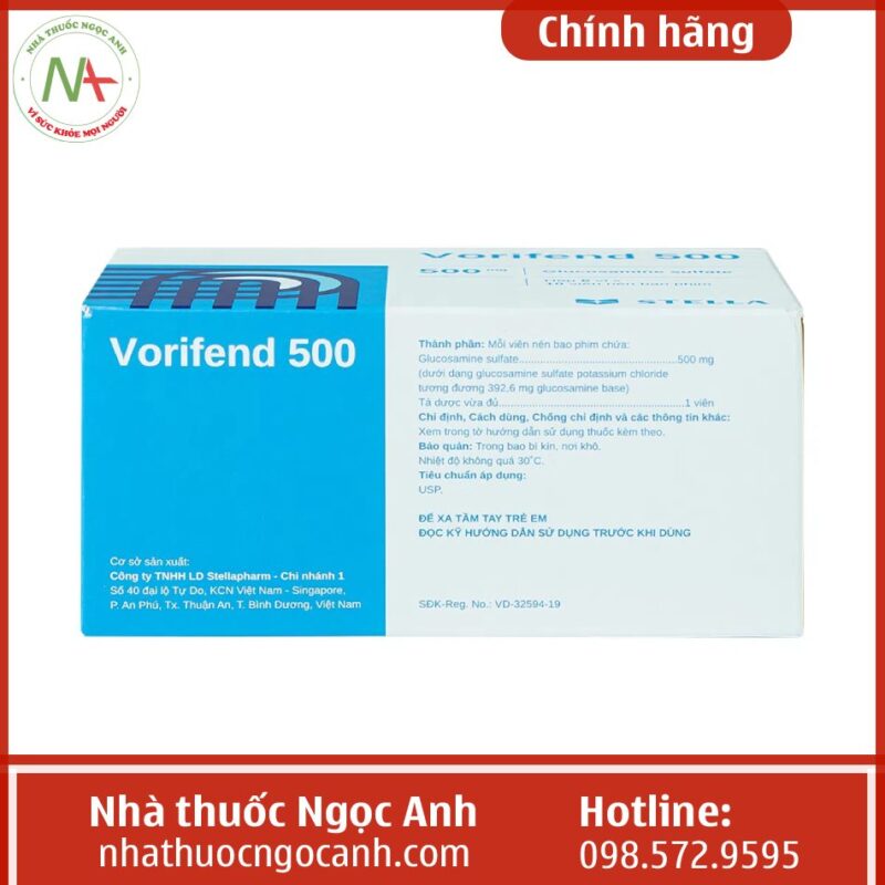 Thuốc Vorifend 500 Stella là thuốc gì, có tác dụng gì, mua ở đâu, giá ...
