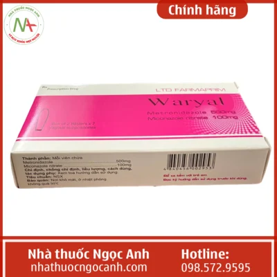 Thuốc đặt âm đạo Waryal mua ở đâu chính hãng? Giá bao nhiêu?
