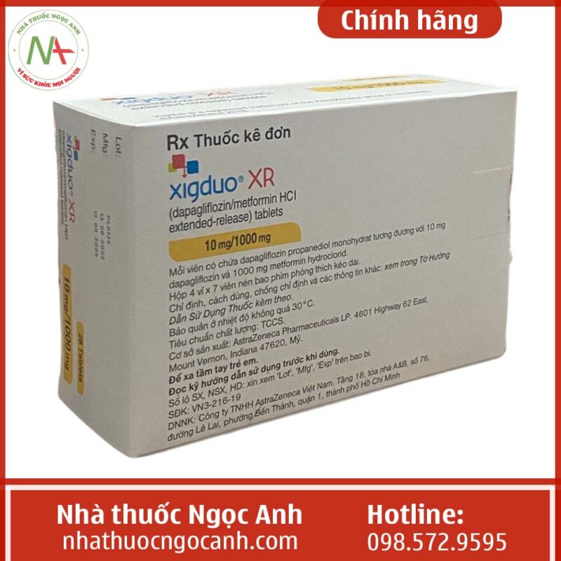 Thuốc Xigduo XR 10mg/1000mg là thuốc gì, mua ở đâu, giá bao nhiêu?