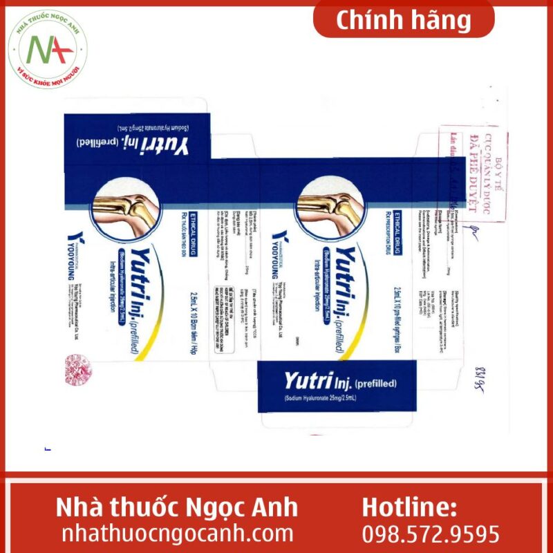 Thuốc Yutri Inj.(prefilled) có tác dụng gì, mua ở đâu, giá bao nhiêu?