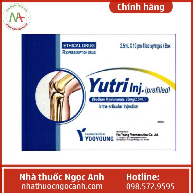 Thuốc Yutri Inj.(prefilled) có tác dụng gì, mua ở đâu, giá bao nhiêu?