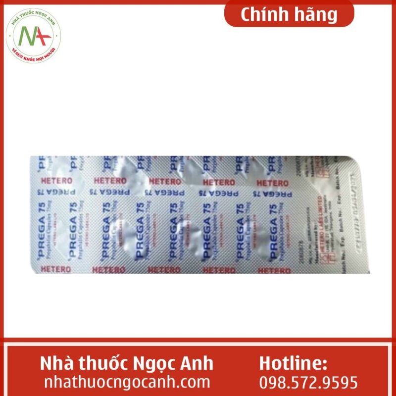 Thuốc Prega 75 Hetero Pregabalin có giá bao nhiêu, mua ở đâu?