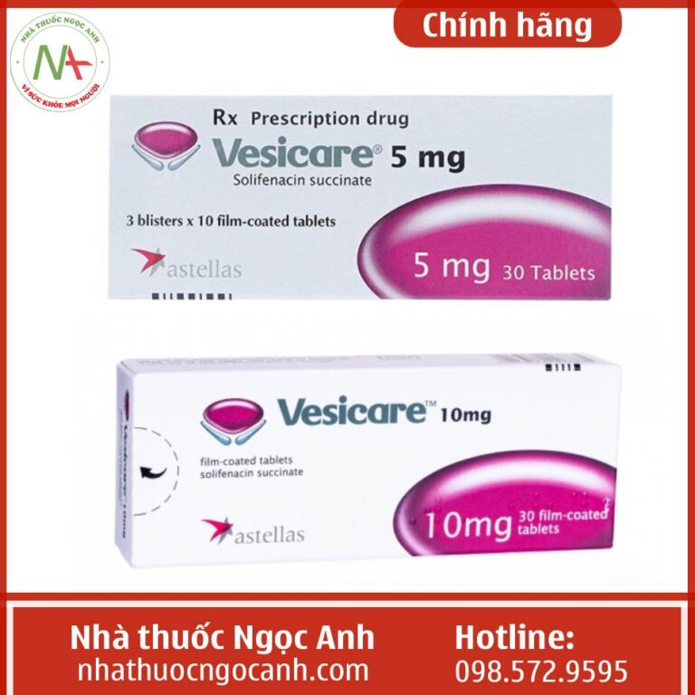 Thuốc Vesicare 5mg là thuốc gì, chữa bệnh gì, giá bao nhiêu, mua ở đâu?