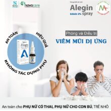 Thuốc xịt mũi Alegin Spray có tác dụng gì, mua ở đâu, giá bao nhiêu