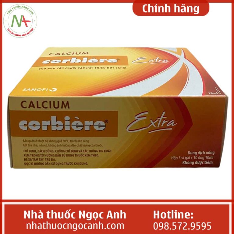 Thuốc Calcium Corbiere Extra 10ml 30 ống giá bao nhiêu, mua ở đâu