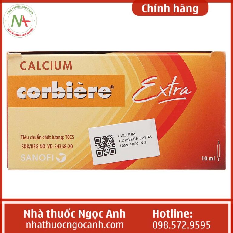 Thuốc Calcium Corbiere Extra 10ml 30 ống giá bao nhiêu, mua ở đâu