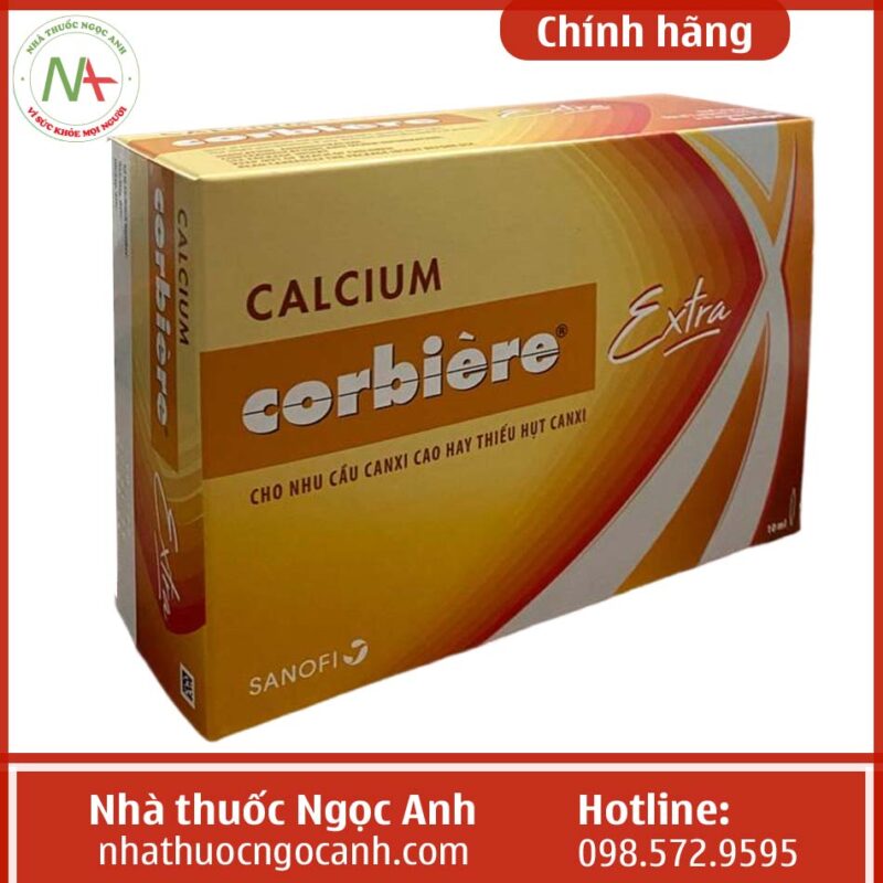Thuốc Calcium Corbiere Extra 10ml 30 ống giá bao nhiêu, mua ở đâu