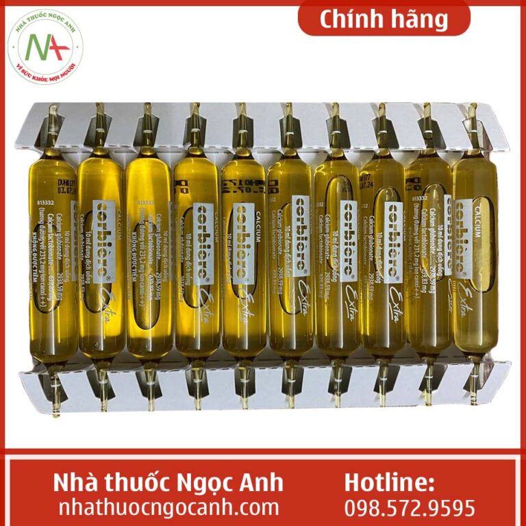 Thuốc Calcium Corbiere Extra 10ml 30 ống giá bao nhiêu, mua ở đâu