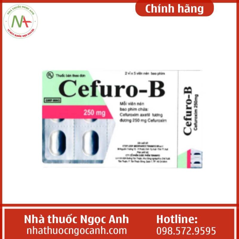 Thuốc Cefuro-B 250 có tác dụng gì, mua ở đâu, giá bao nhiêu?