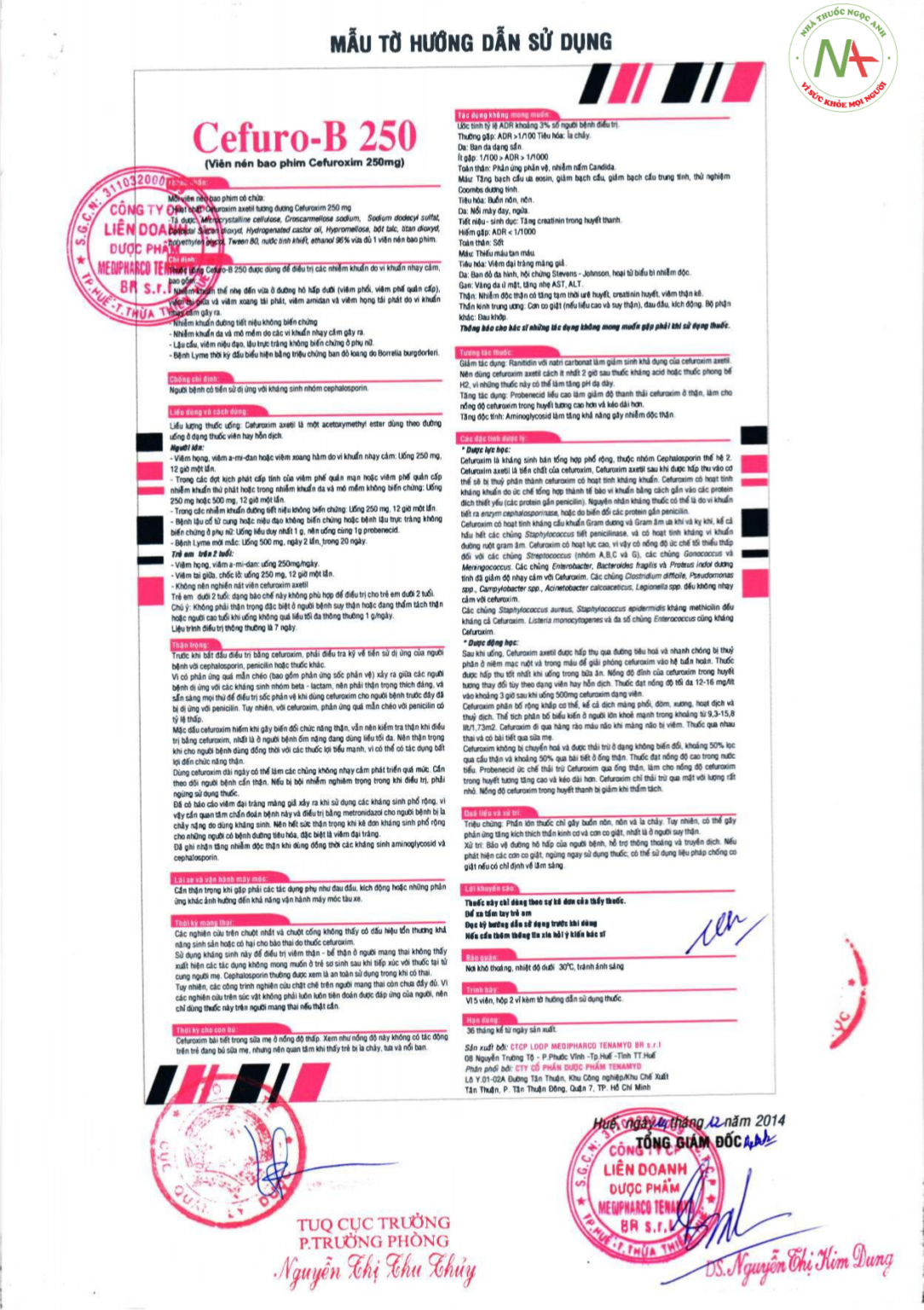 Thuốc Cefuro-B 250 có tác dụng gì, mua ở đâu, giá bao nhiêu?