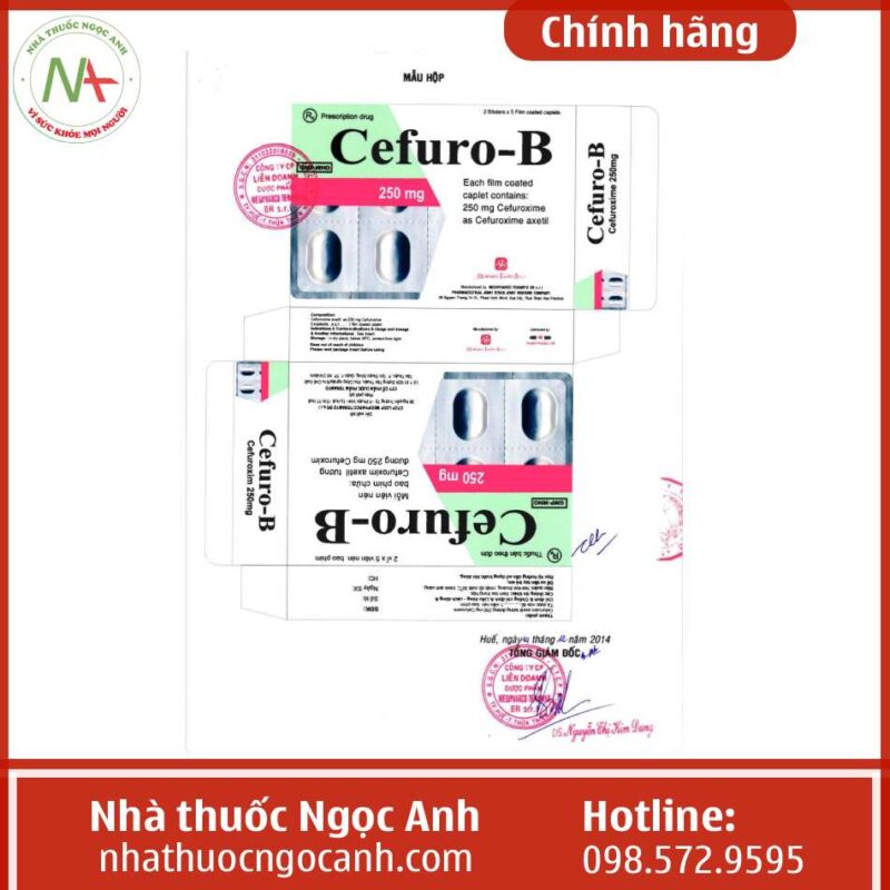Thuốc Cefuro-B 250 có tác dụng gì, mua ở đâu, giá bao nhiêu?