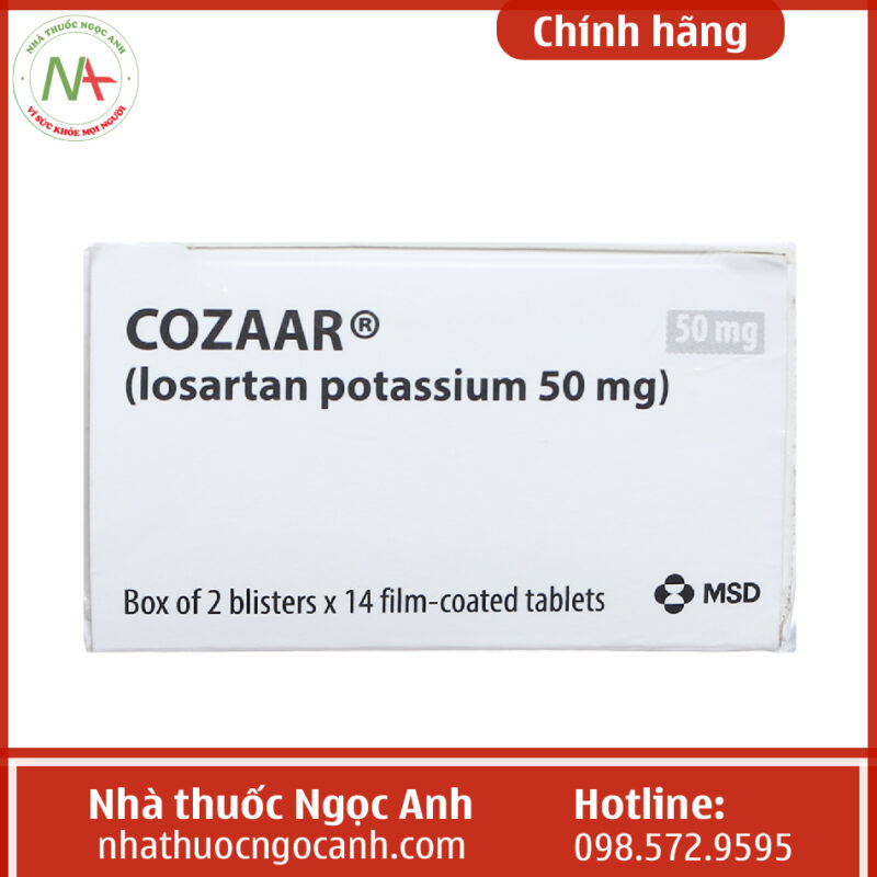 Thuốc Cozaar 50mg là thuốc gì, có tác dụng gì, giá bao nhiêu, mua ở đâu