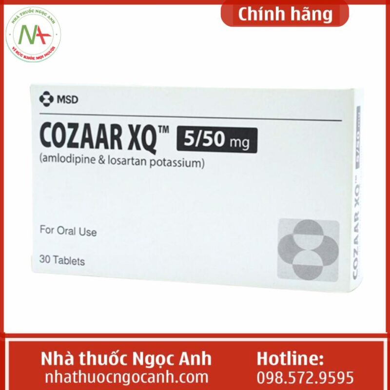 Thuốc Cozaar XQ 5mg/50mg là thuốc gì, mua ở đâu, giá bao nhiêu