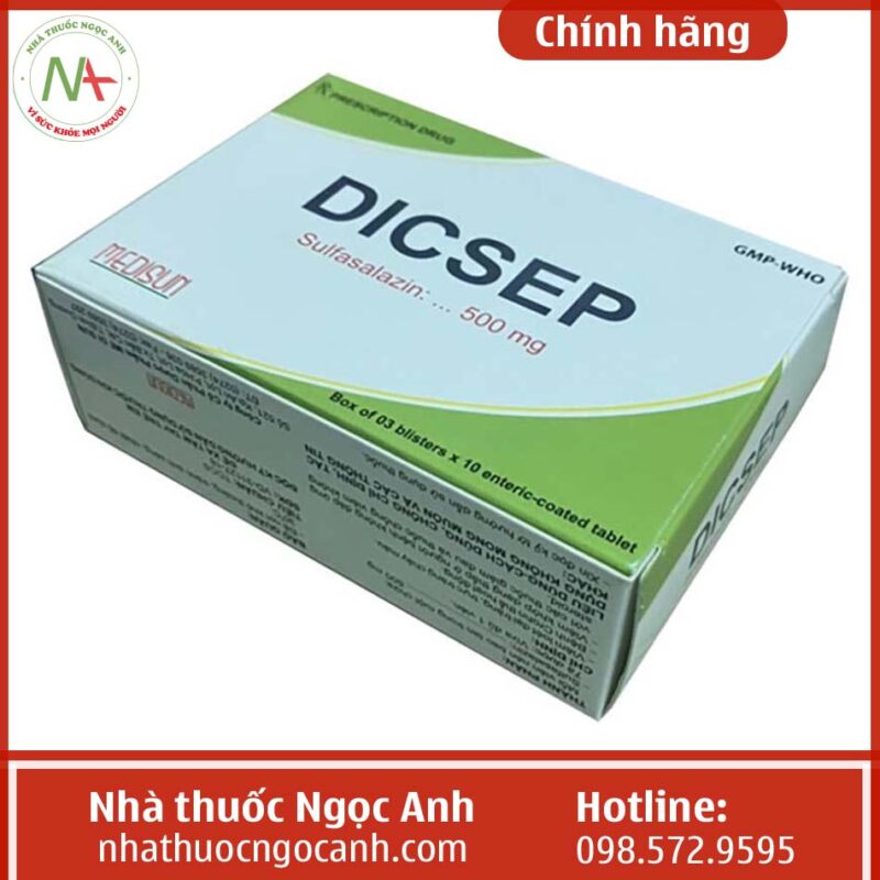 Thuốc Dicsep 500mg có tác dụng gì, giá bao nhiêu, mua ở đâu?