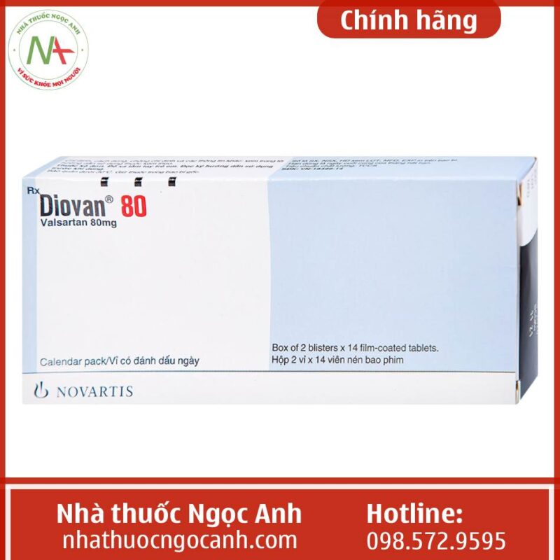 Thuốc Diovan 80mg là thuốc gì, tác dụng gì, giá bao nhiêu, mua ở đâu?