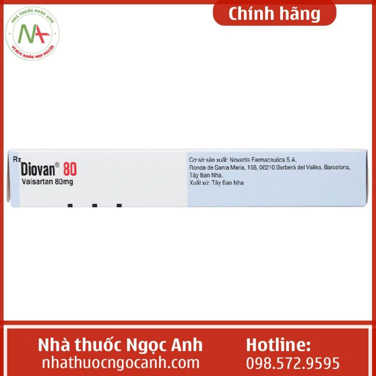 Thuốc Diovan 80mg là thuốc gì, tác dụng gì, giá bao nhiêu, mua ở đâu?