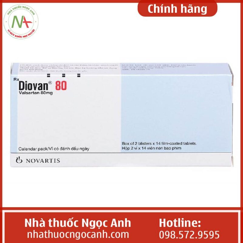 Thuốc Diovan 80mg là thuốc gì, tác dụng gì, giá bao nhiêu, mua ở đâu?