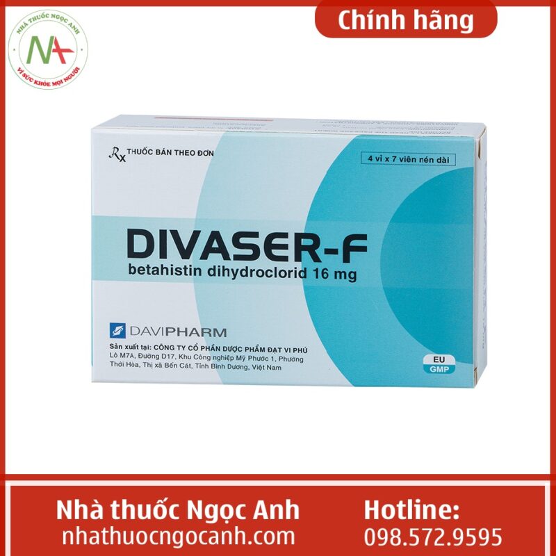 Thuốc Divaser-F là thuốc gì, trị bệnh gì, mua ở đâu, giá bao nhiêu?