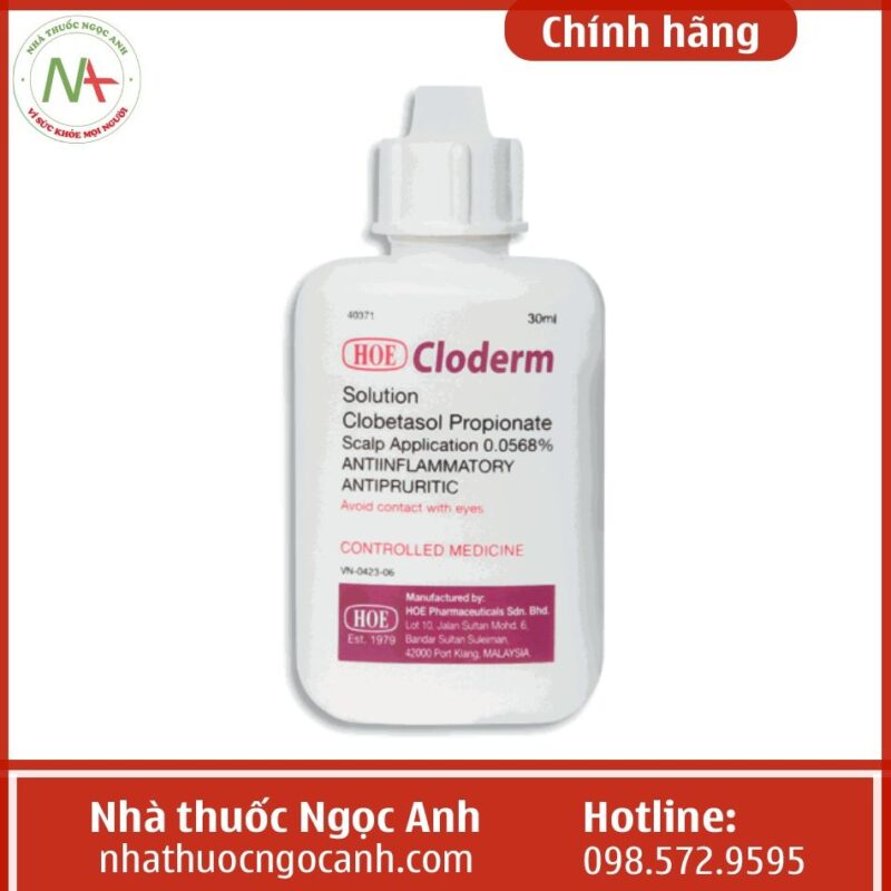Thuốc Hoe Cloderm Scalp 30ml là thuốc gì, giá bao nhiêu, mua ở đâu?